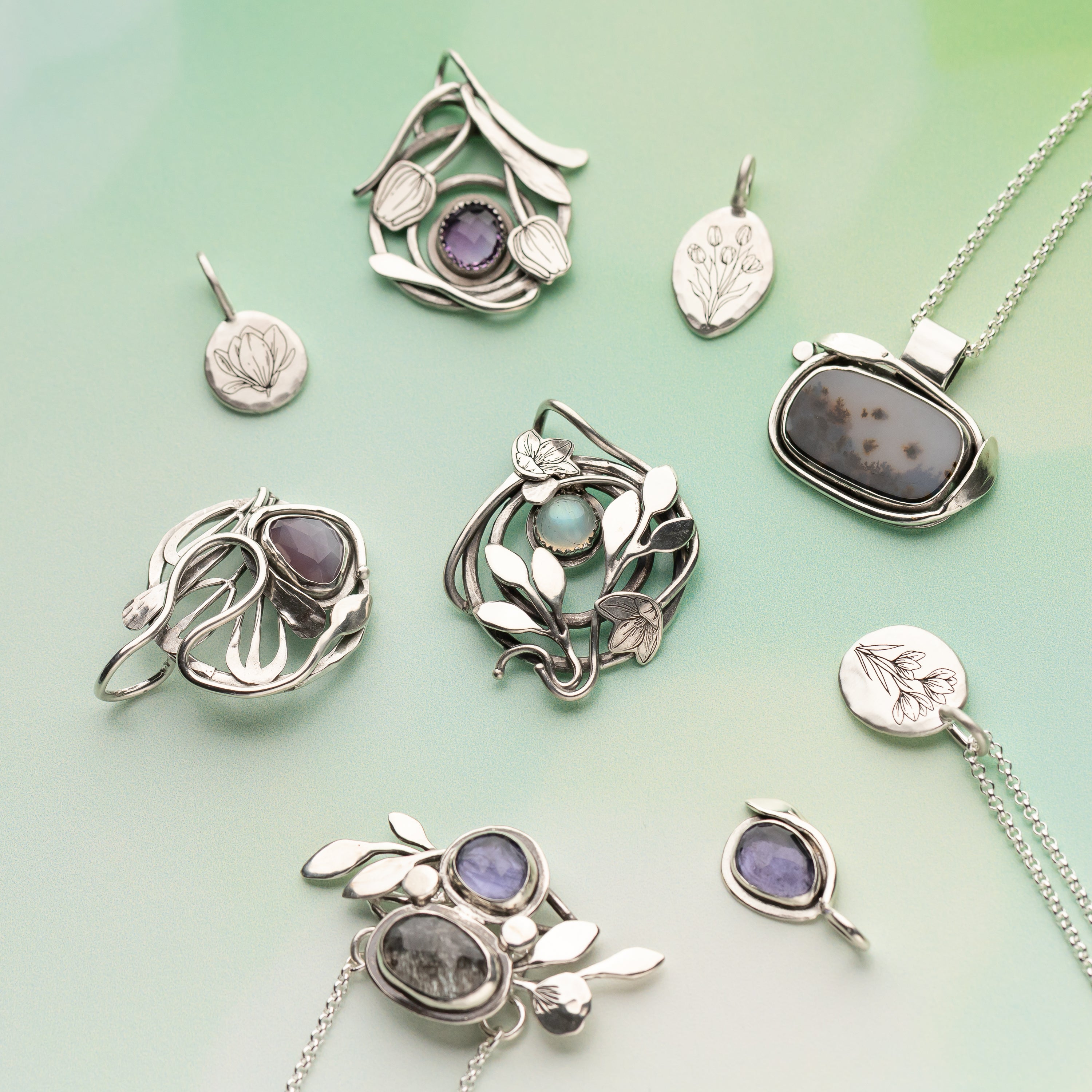 Handmade Sterling Silver Jewelry, One Of a Kind Artisan Necklaces ...