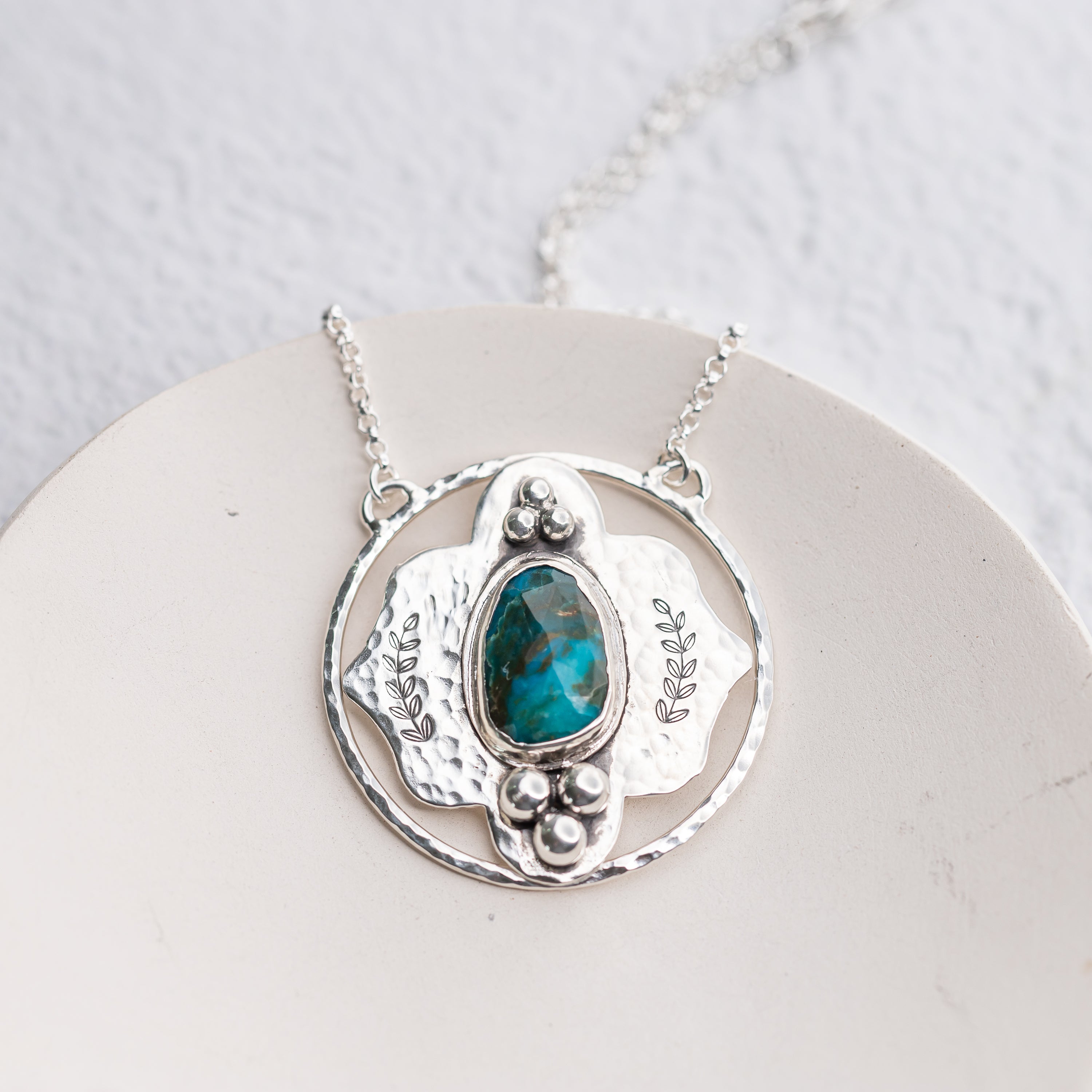 Peruvian Opal Sterling Silver Necklace Handmade In Connecticut by Paul ...