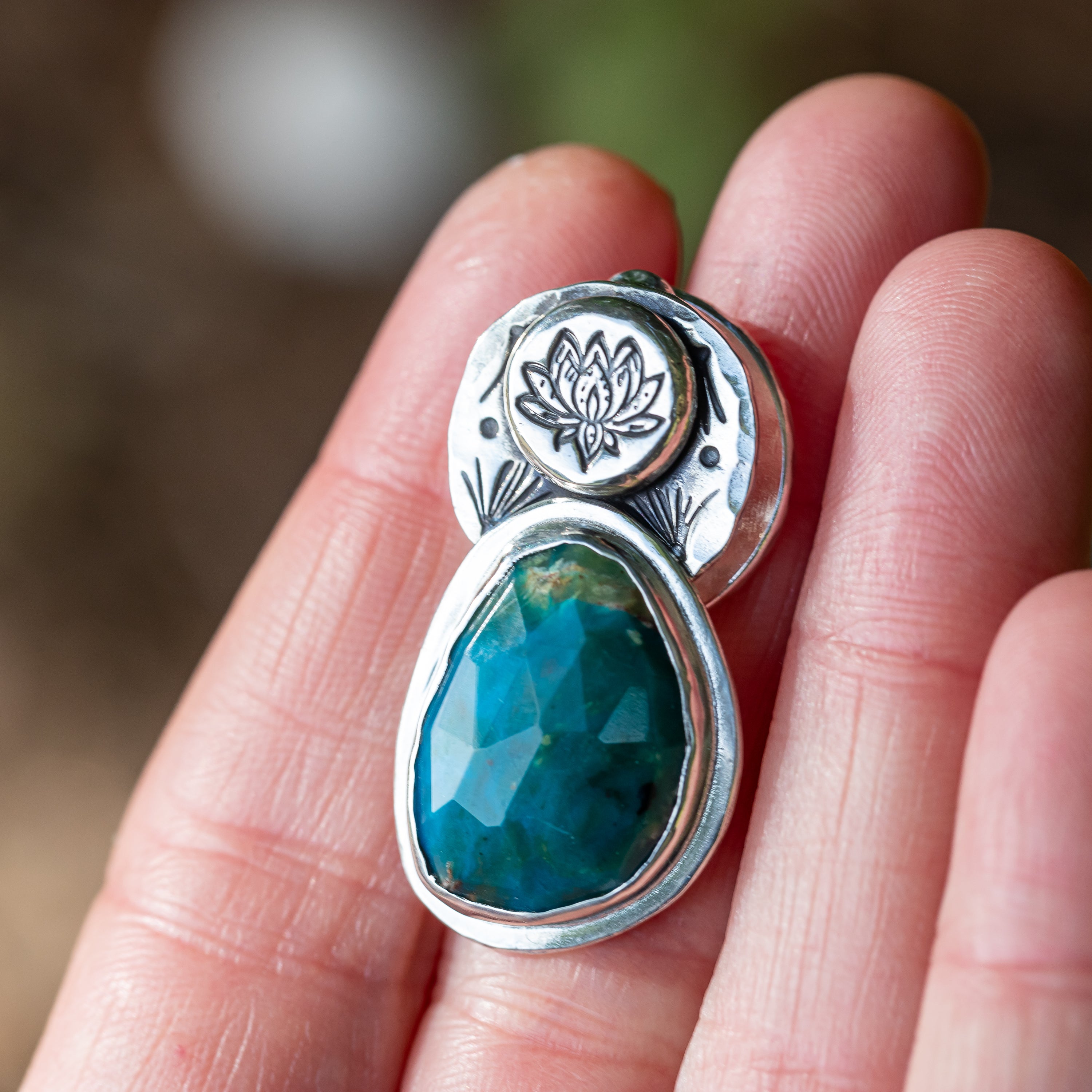 Handmade Sterling Silver and Peruvian Opal Pendant, Artisan Jewelry ...
