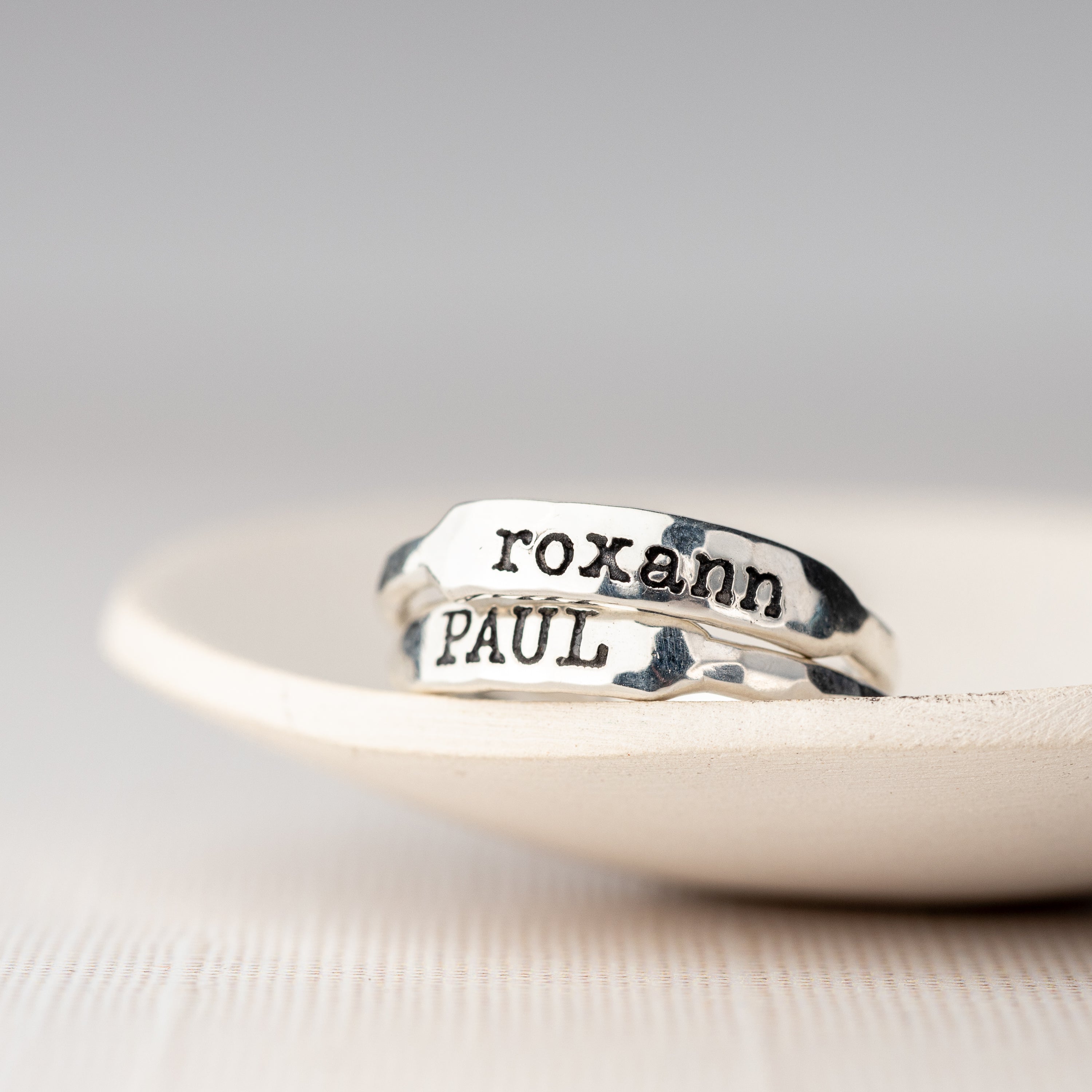 Name Ring, Custom Sterling Silver Engraved Ring, Personalized Jewelry ...